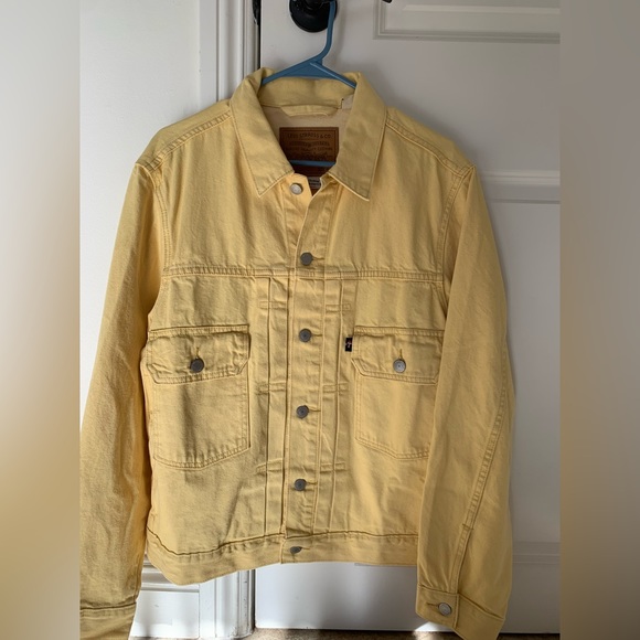 Levi's | Jackets & Coats | Levis Fresh Yellow Denim Jacket Worn Once ...